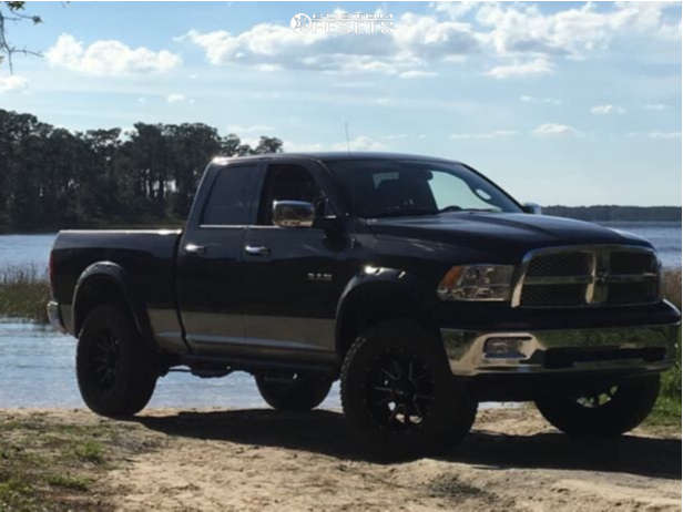 2010 Dodge Ram 1500 with 20x9 -12 Vision Bomb and 37/12.5R20 Falken ...