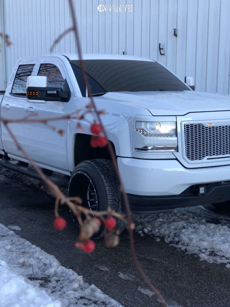 2017 Chevrolet Silverado 1500 with 22x14 -76 Tuff T23 and 305/40R22 ...