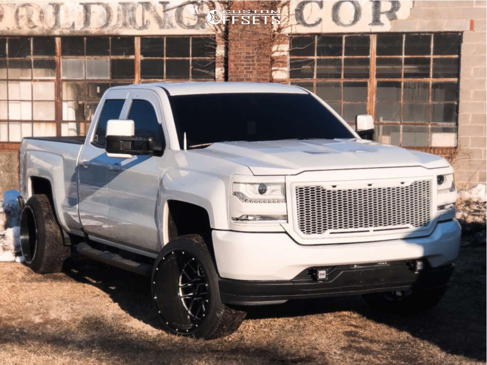 2017 Chevrolet Silverado 1500 with 22x14 -76 Tuff T23 and 305/40R22 ...