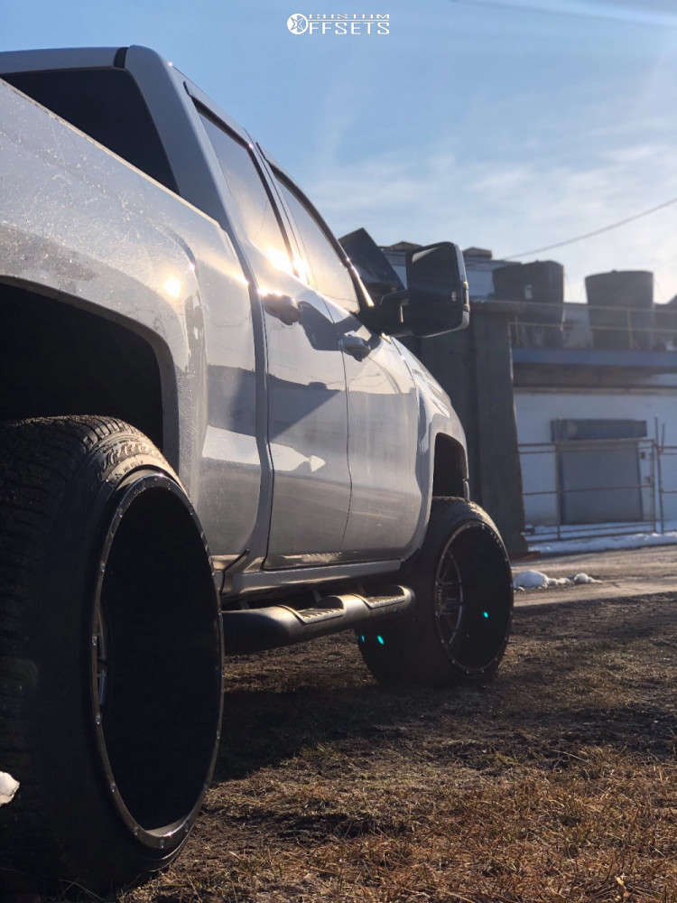 2017 Chevrolet Silverado 1500 with 22x14 -76 Tuff T23 and 305/40R22 ...