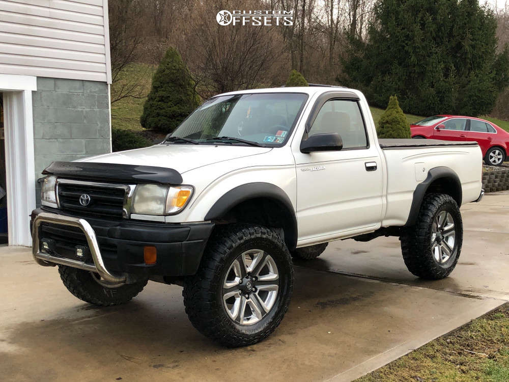 2000 Toyota Tacoma with 18x7.5 30 OEM Wheels Spaced Out Stockers and ...