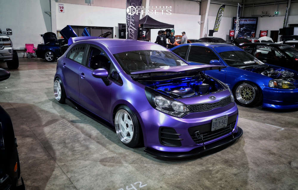 2016 Kia Rio with 16x9 20 JNC Jnc034 and 195/45R16 Nexen Nfera Su1 and ...