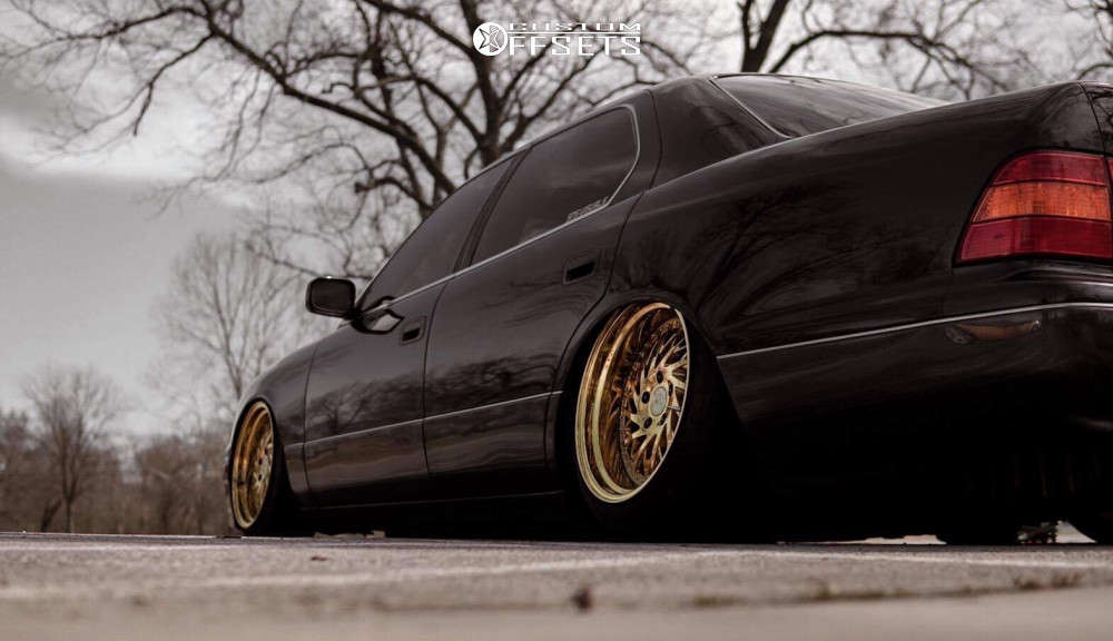 1999 Lexus LS400 with 18x9.5 15 Aodhan Ds03 and 225/35R18 Nankang NS-25 ...