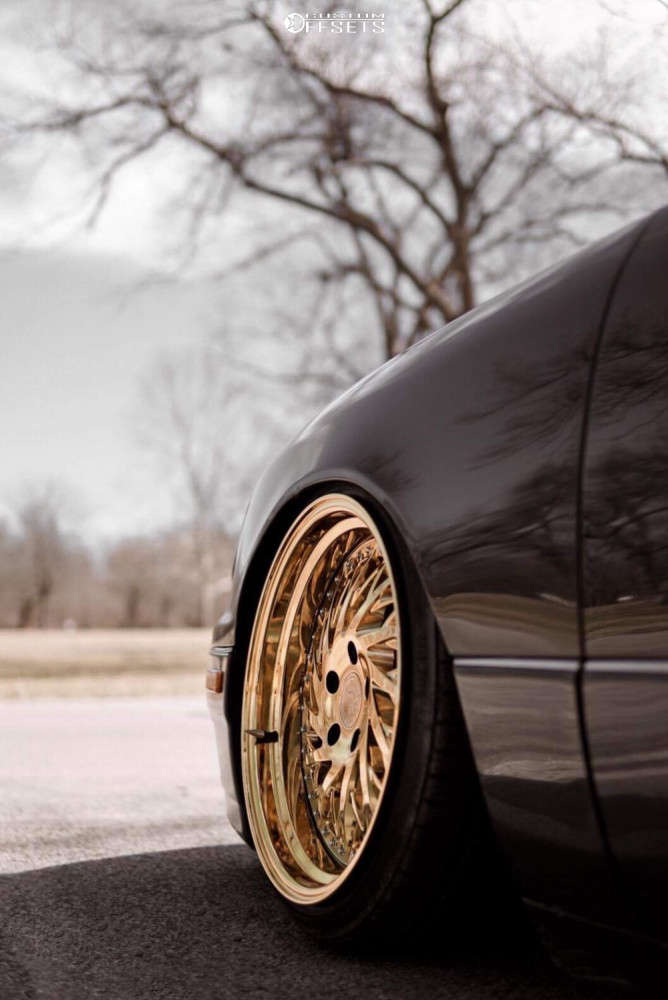 1999 Lexus LS400 with 18x9.5 15 Aodhan Ds03 and 225/35R18 Nankang NS-25 ...