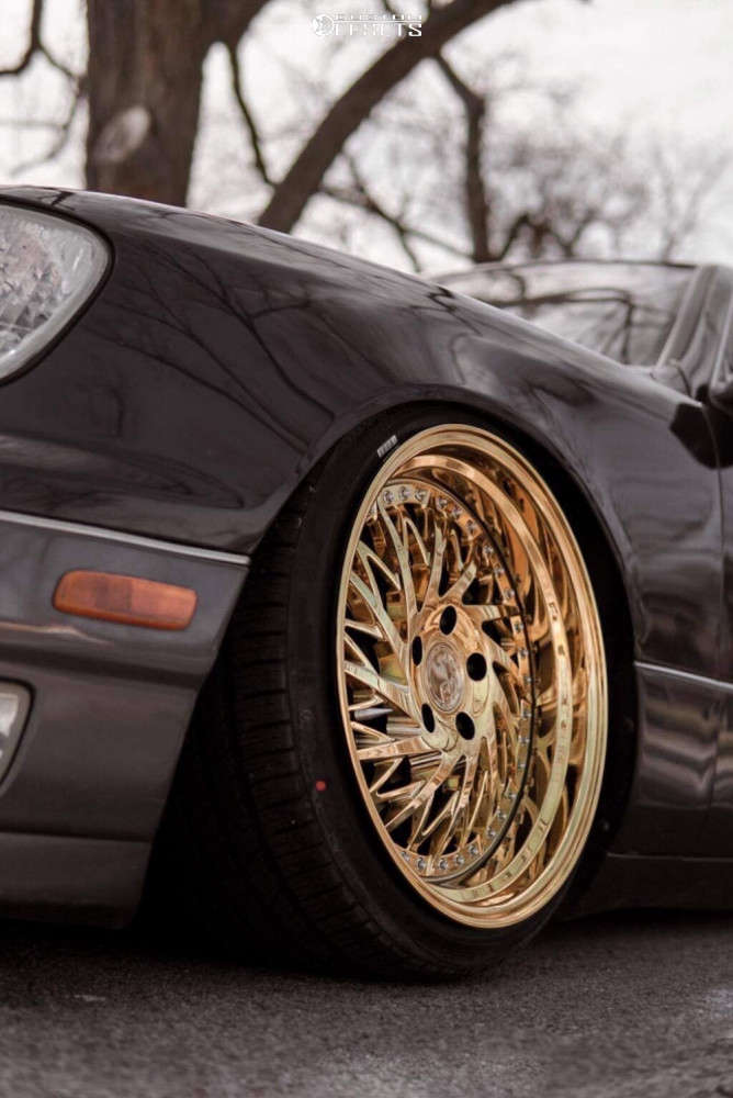 1999 Lexus LS400 with 18x9.5 15 Aodhan Ds03 and 225/35R18 Nankang NS-25 ...