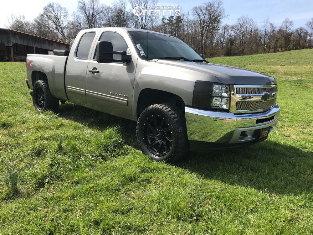 2012 Chevrolet Silverado 1500 with 20x9 10 MKW M97 and 33/12.5R20 ...