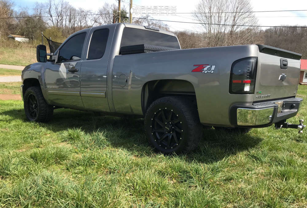 2012 Chevrolet Silverado 1500 with 20x9 10 MKW M97 and 33/12.5R20 ...