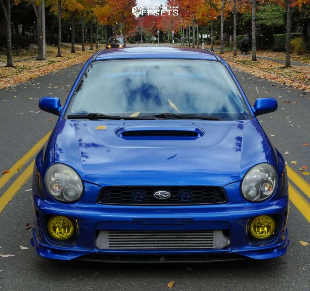 2002 Subaru WRX Wheel Offset Poke Coilovers | 646634 | Custom Offsets
