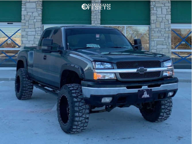 2003 Chevrolet Silverado 1500 with 20x12 -44 Moto Metal Mo985 and 35/12 ...