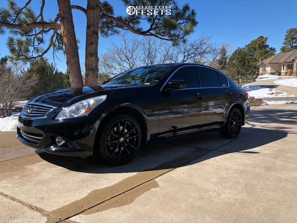 Projector Headlights For G37 Polished Black Headlights For 2008-2015 ...