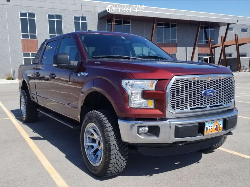 2015 Ford F-150 with 20x10 -25 Vision Rebel and 295/60R20 Atturo Trail ...