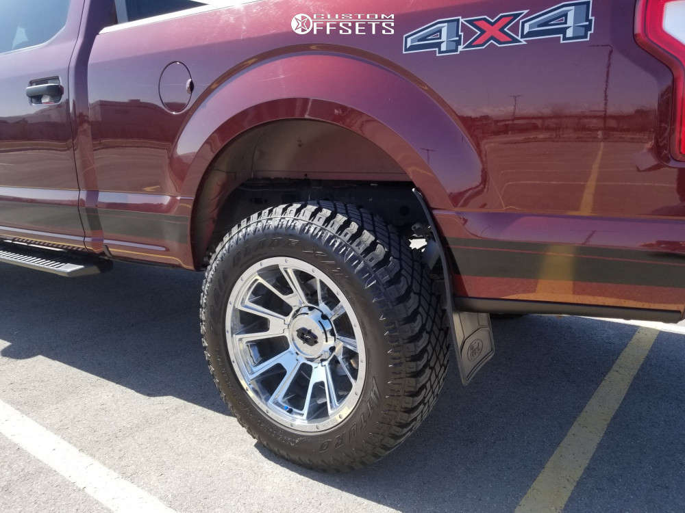 2015 Ford F-150 with 20x10 -25 Vision Rebel and 295/60R20 Atturo Trail ...