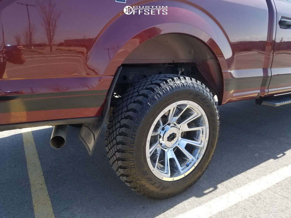 2015 Ford F-150 with 20x10 -25 Vision Rebel and 295/60R20 Atturo Trail ...