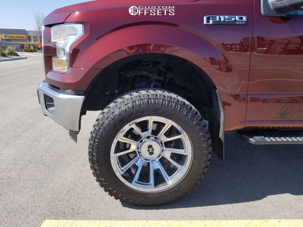 2015 Ford F-150 with 20x10 -25 Vision Rebel and 295/60R20 Atturo Trail ...