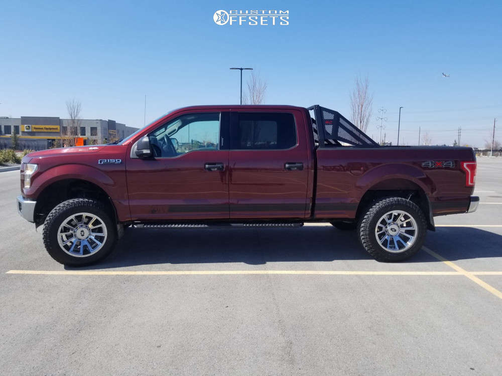 2015 Ford F-150 with 20x10 -25 Vision Rebel and 295/60R20 Atturo Trail ...