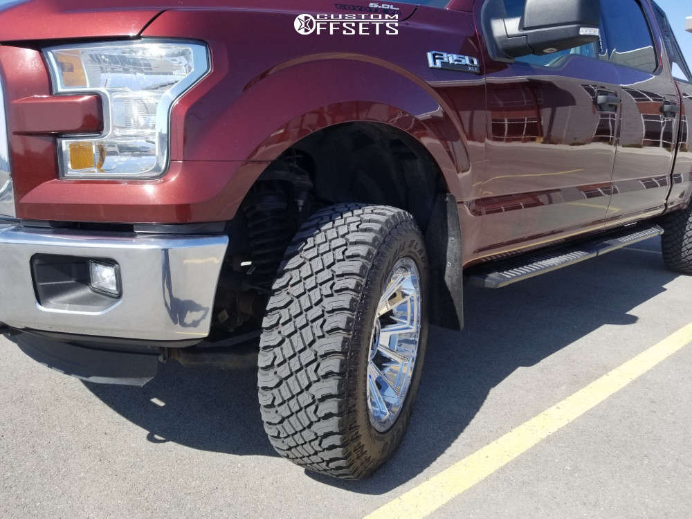 2015 Ford F-150 with 20x10 -25 Vision Rebel and 295/60R20 Atturo Trail ...