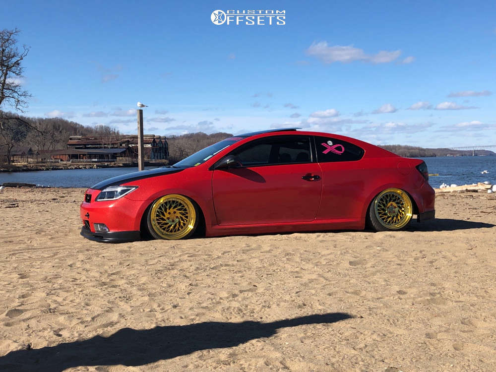 2008 Scion TC with 18x9.5 35 Aodhan DS03 and 215/35R18 Federal SS595 ...