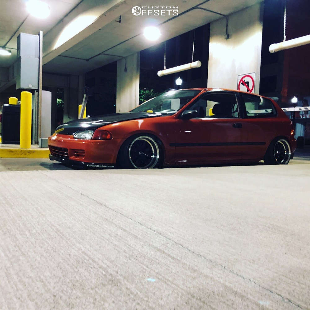 1994 Honda Civic with 15x9 STR 618 and 195/55R15 Toyo Tires Proxes ...