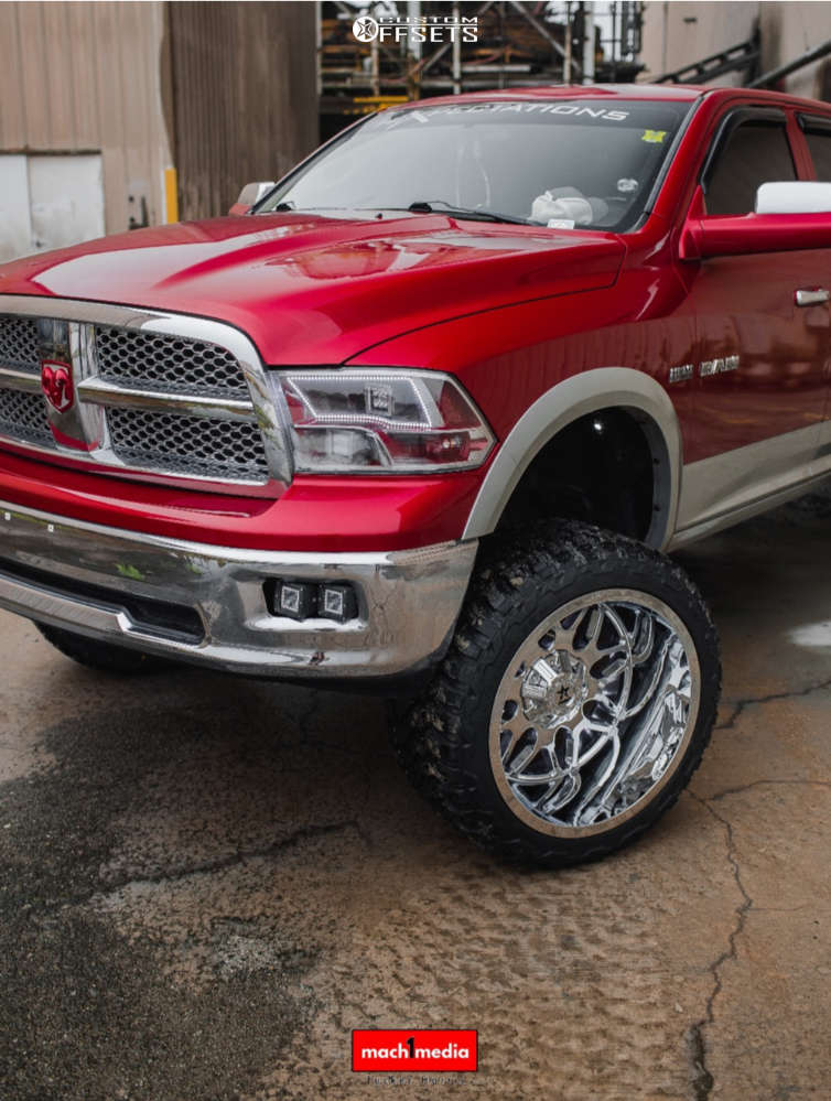 2009 Ram 1500 with 24x14 -76 RBP 73r and 35/15.5R24 Fury Offroad ...