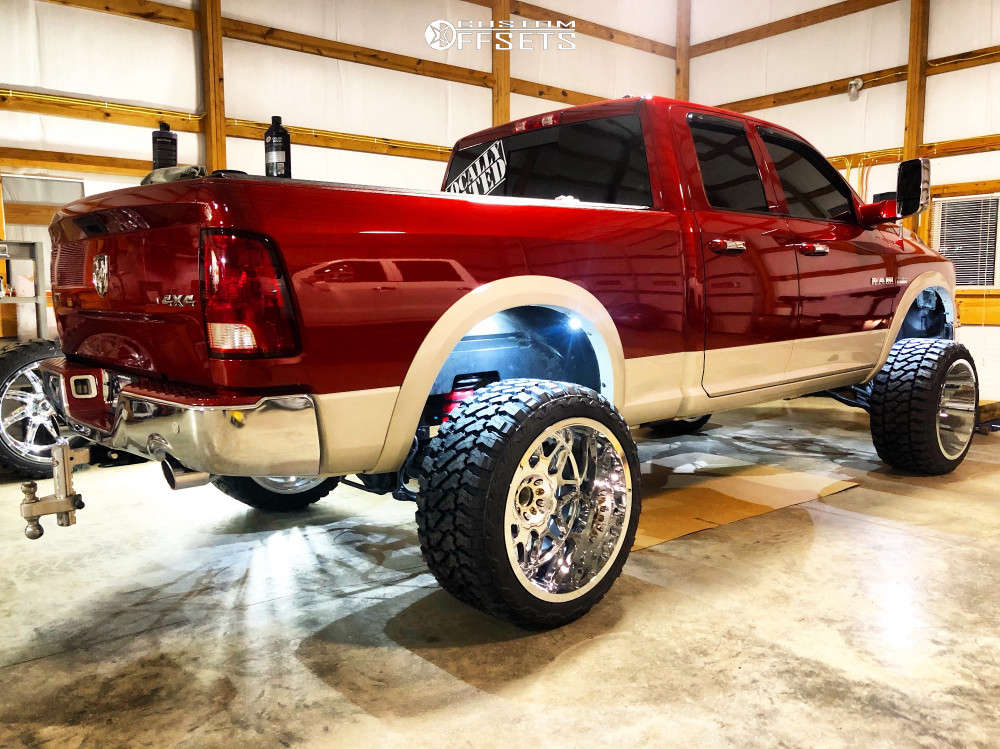 2009 Ram 1500 with 24x14 -76 RBP 73r and 35/15.5R24 Fury Offroad ...