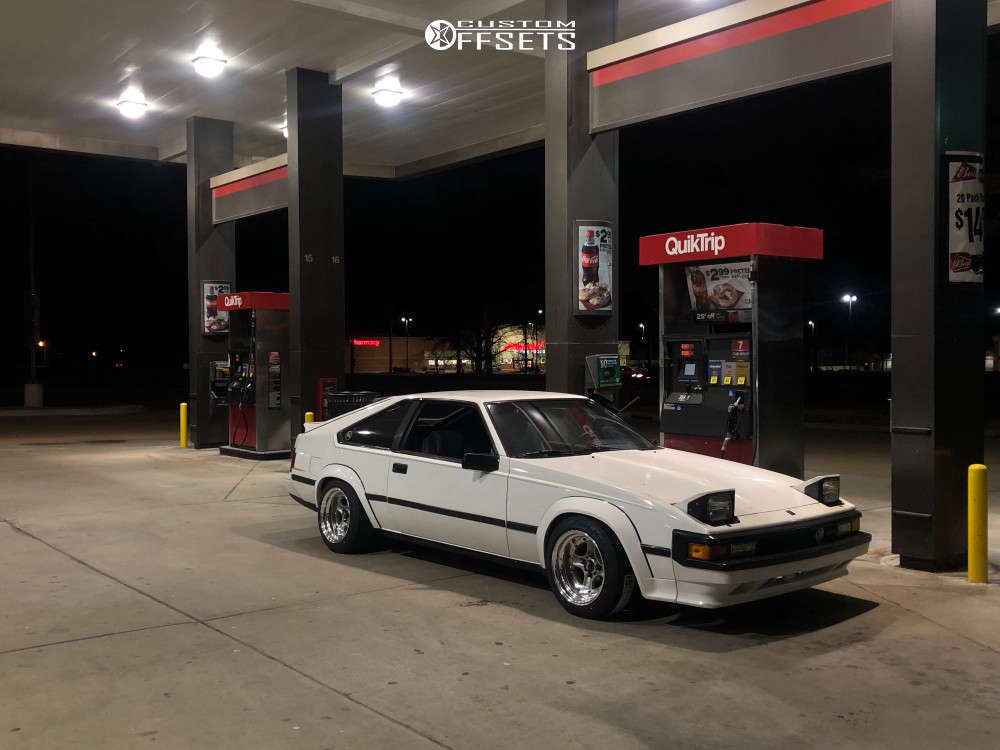 1985 Toyota Celica with 15x8.5 -31 Work Equip 40 and 205/50R15 Falken ...