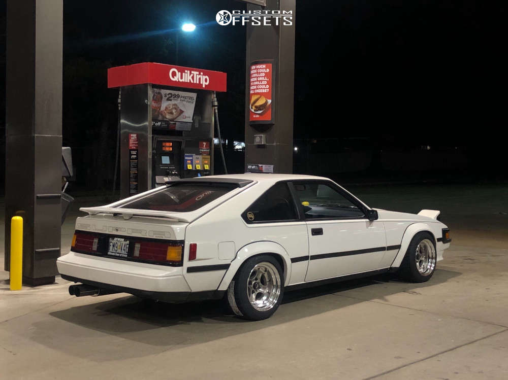 1985 Toyota Celica with 15x8.5 -31 Work Equip 40 and 205/50R15 Falken ...
