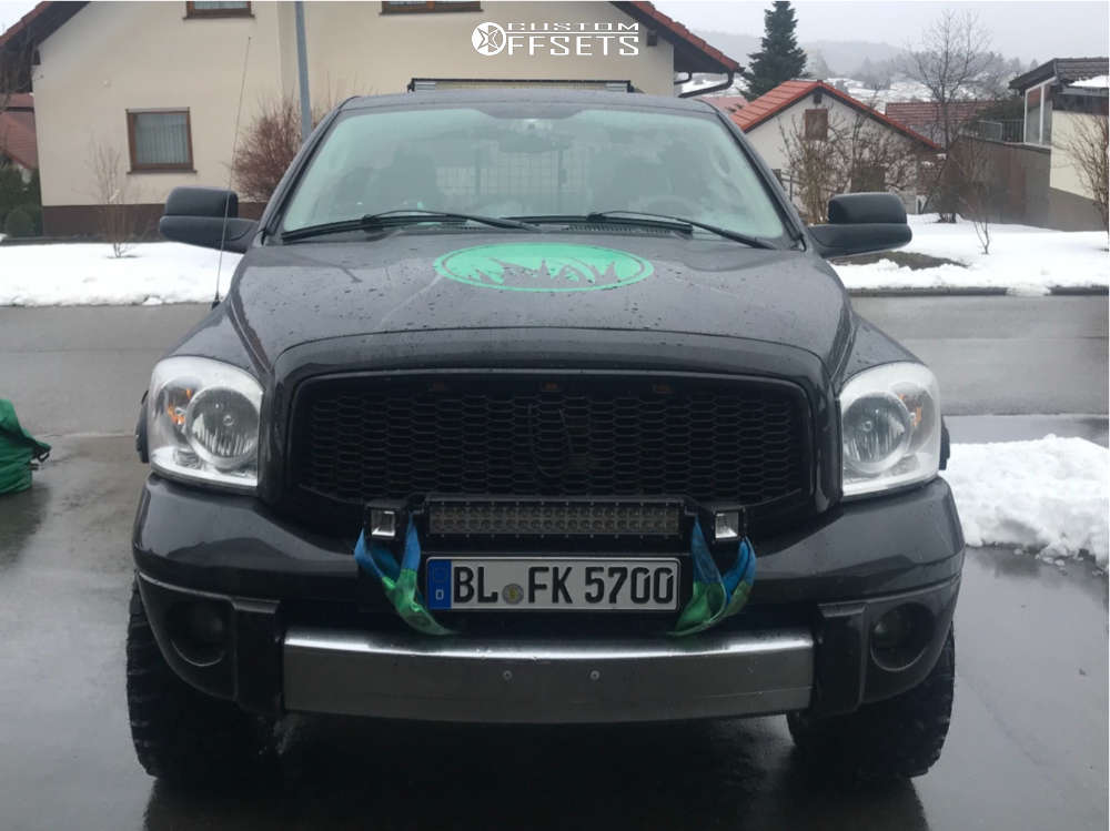 2008 Dodge Ram 1500 with 18x10 -24 Tuff T15 and 305/60R18 Cooper ...