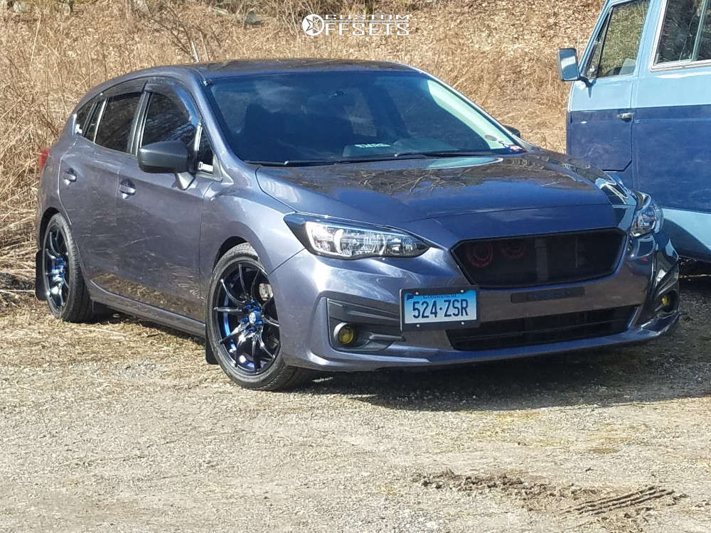 2017 Subaru Impreza with 17x7.5 40 Drag Concepts R27 and 225/45R17 ...