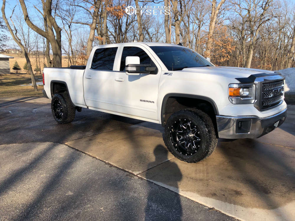 2014 GMC Sierra 1500 with 20x10 -24 Fuel Lethal and 305/55R20 ...