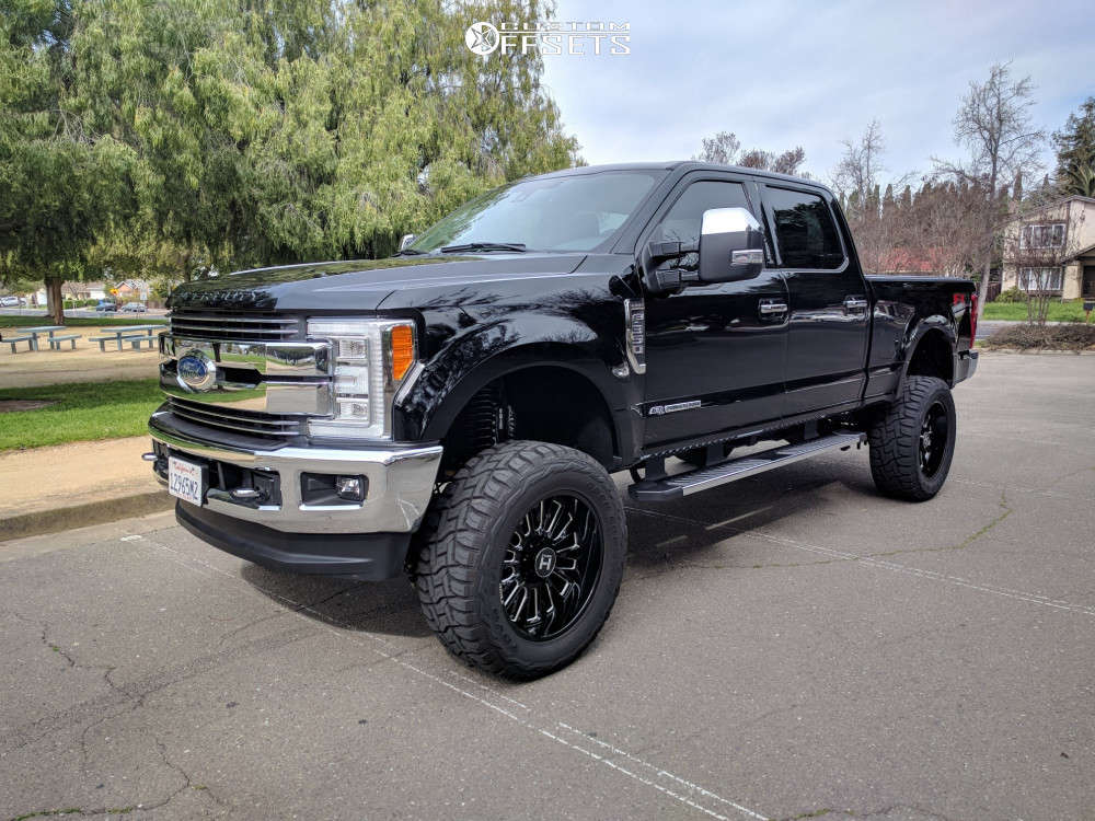 2017 Ford F-350 Super Duty with 22x10 -25 Hostile Fury and 37/13.5R22 ...