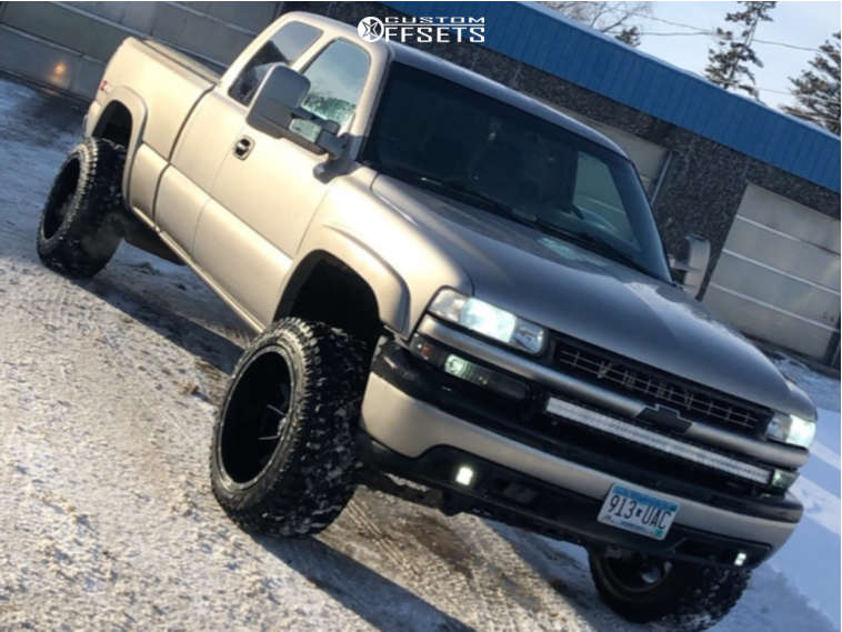2000 Chevrolet Silverado 1500 with 20x12 -51 Vision Bomb and 33/12.5R20 ...