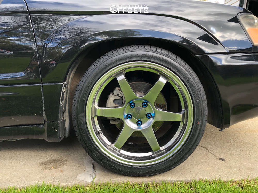 2005 Subaru Forester with 18x8.5 38 Varrstoen Es2 and 245/40R18 ...