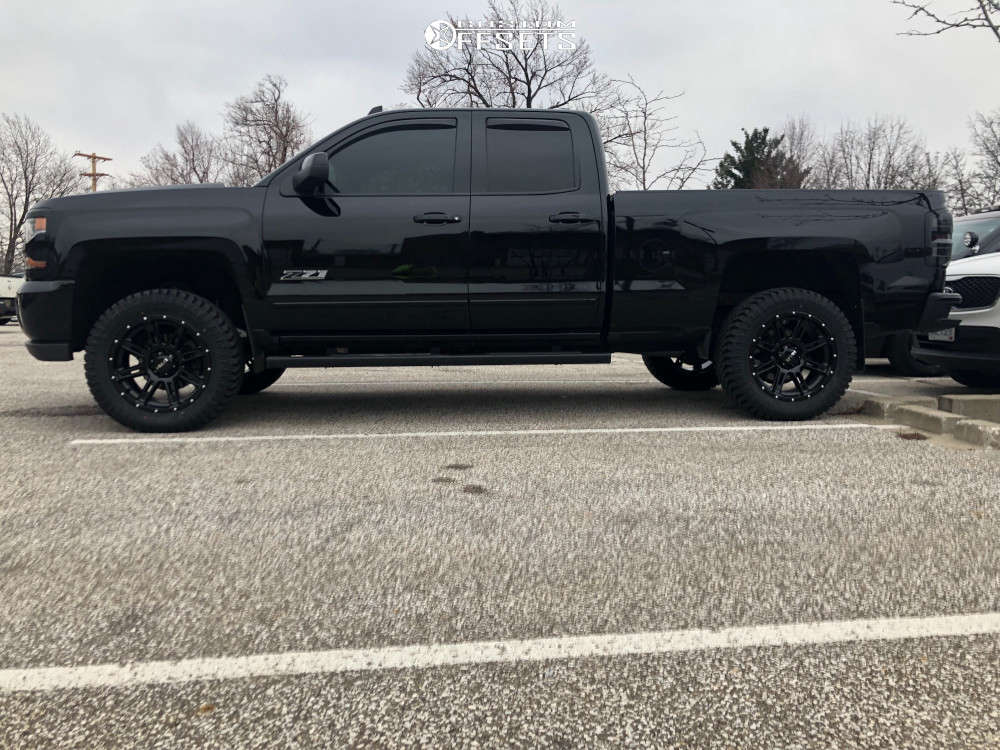 2016 Chevrolet Silverado 1500 with 20x9 0 Helo He900 and 33/12.5R20 ...