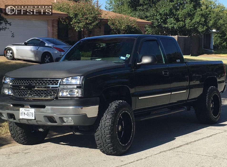 2003 Chevrolet Silverado 1500 with 20x12 -44 Moto Metal MO962 and 35/12 ...