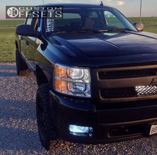2008 Chevrolet Silverado 1500 with 17x9 -6 MB Wheels TKO and 285/70R17 ...