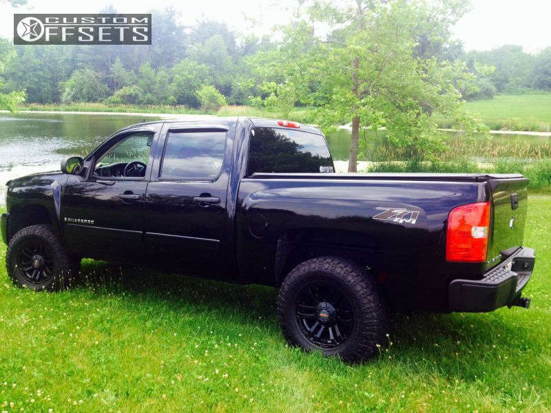 2008 Chevrolet Silverado 1500 with 17x9 -6 MB Wheels TKO and 285/70R17 ...