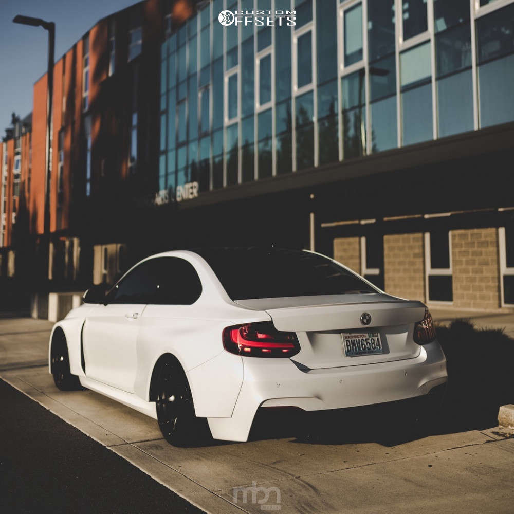 2015 BMW M235i with 18x10 -3 Apex SM-10 and 265/35R18 Toyo Tires Proxes ...