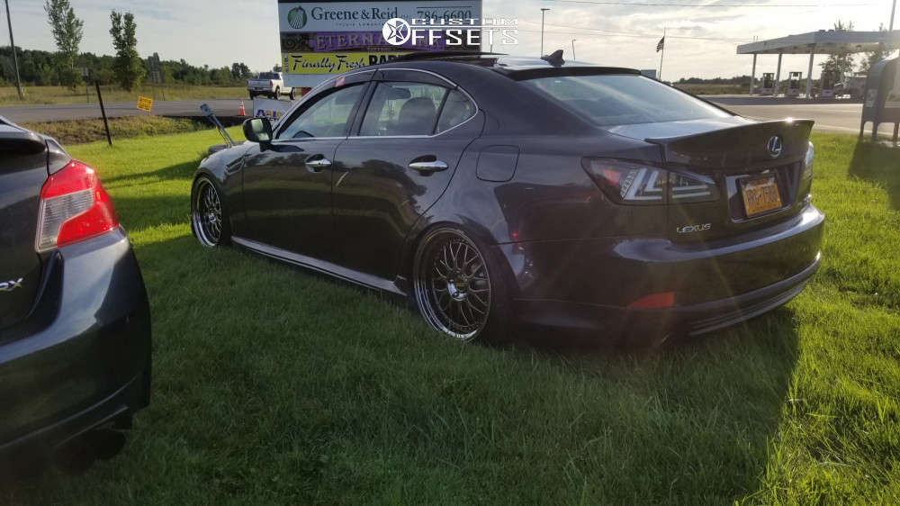 2008 Lexus IS250 with 19x9.5 38 ESR Sr01 and 225/35R19 Achilles Atr ...