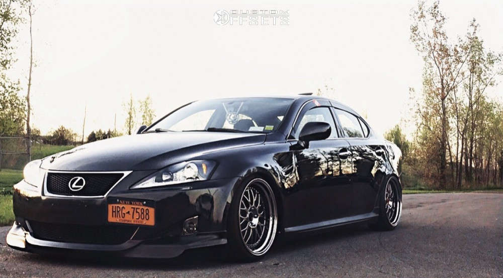 2008 Lexus IS250 with 19x9.5 38 ESR Sr01 and 225/35R19 Achilles Atr ...