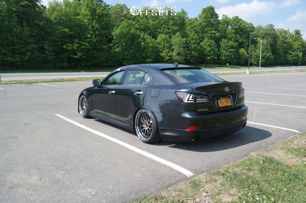 2008 Lexus IS250 with 19x9.5 38 ESR Sr01 and 225/35R19 Achilles Atr ...