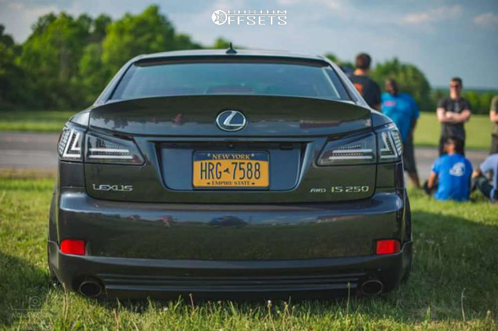 2008 Lexus IS250 with 19x9.5 38 ESR Sr01 and 225/35R19 Achilles Atr ...