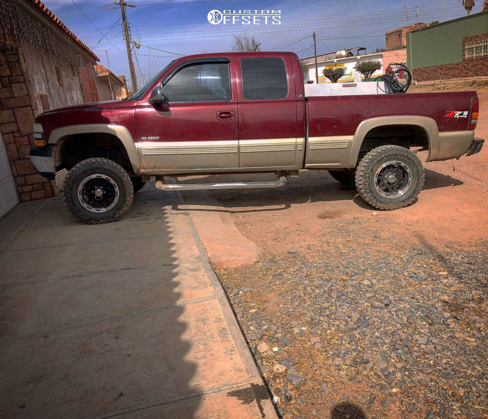 2001 Chevrolet Silverado 1500 with 17x9 -8 Alloy Ion 133 and 33/12.5R17 ...