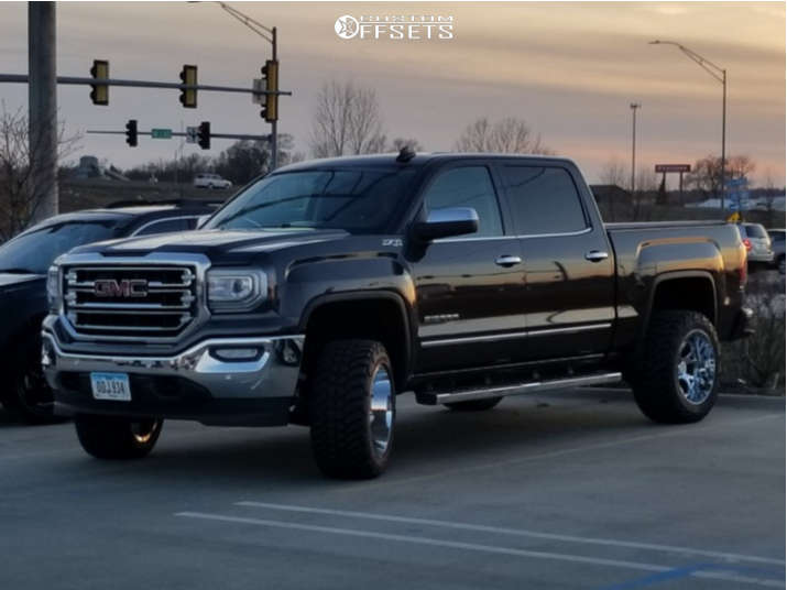 2016 GMC Sierra 1500 with 20x12 -44 Hostile Rage and 33/12.5R20 AMP Mud ...