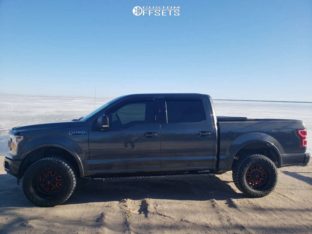 2018 Ford F-150 with 18x9 -12 Fuel Stroke and 305/60R18 AMP Mud Terrain ...