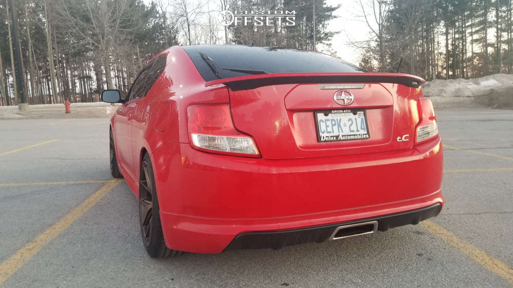 2013 Scion TC with 18x8 40 Fast Wheels FCO4 and 235/40R18 Michelin ...