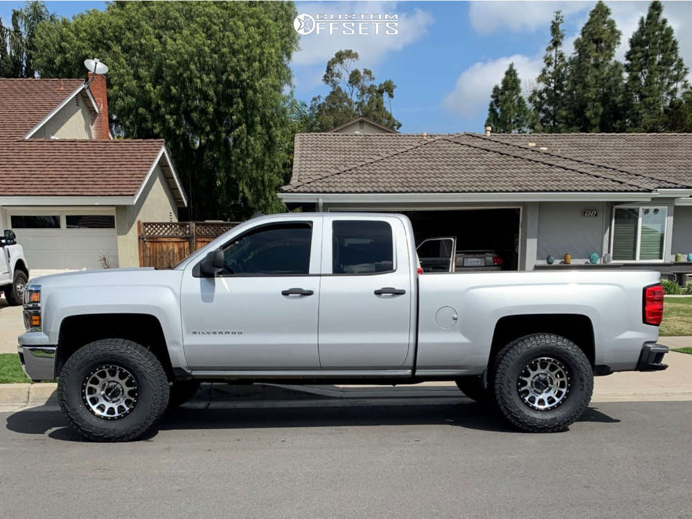 2014 Chevrolet Silverado 1500 with 17x8.5 0 Method Nv and 315/70R17 Falken WildPeak AT3W and ...