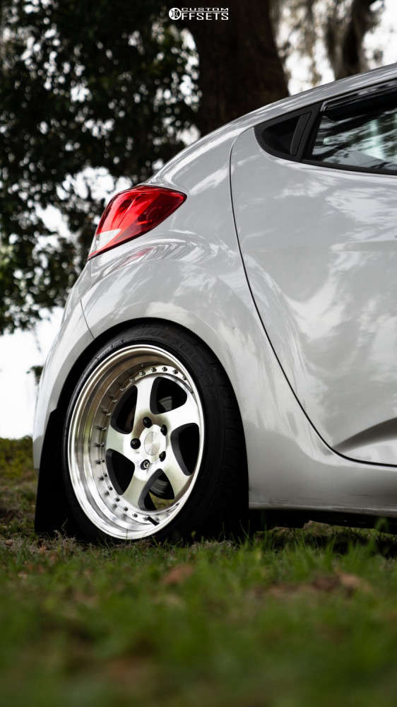 2012 Hyundai Veloster with 18x9.5 35 ESR Sr02 and 225/40R18 Federal ...