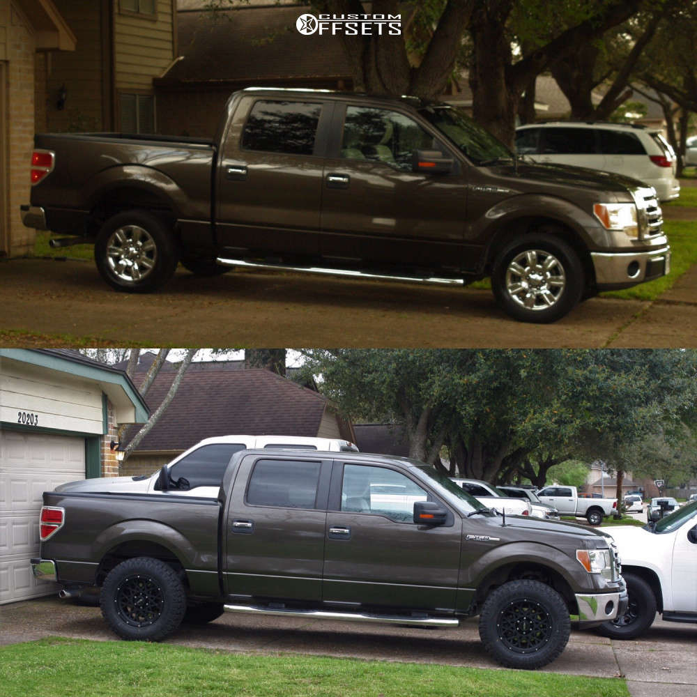 2009 Ford F-150 with 18x9 12 Vision Rocker and 275/70R18 Kanati Trail ...