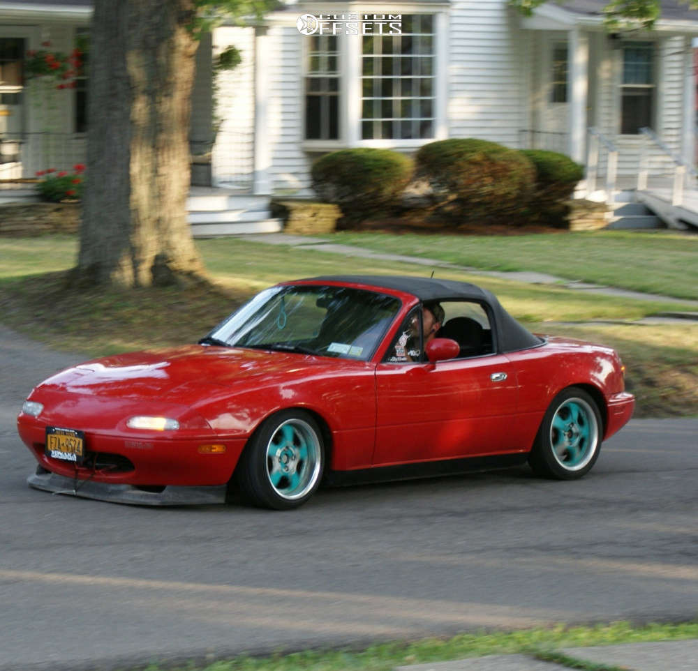 1992 Mazda MX-5 Miata with 15x6.5 15 Work Ls105 and 165/50R15 Federal ...