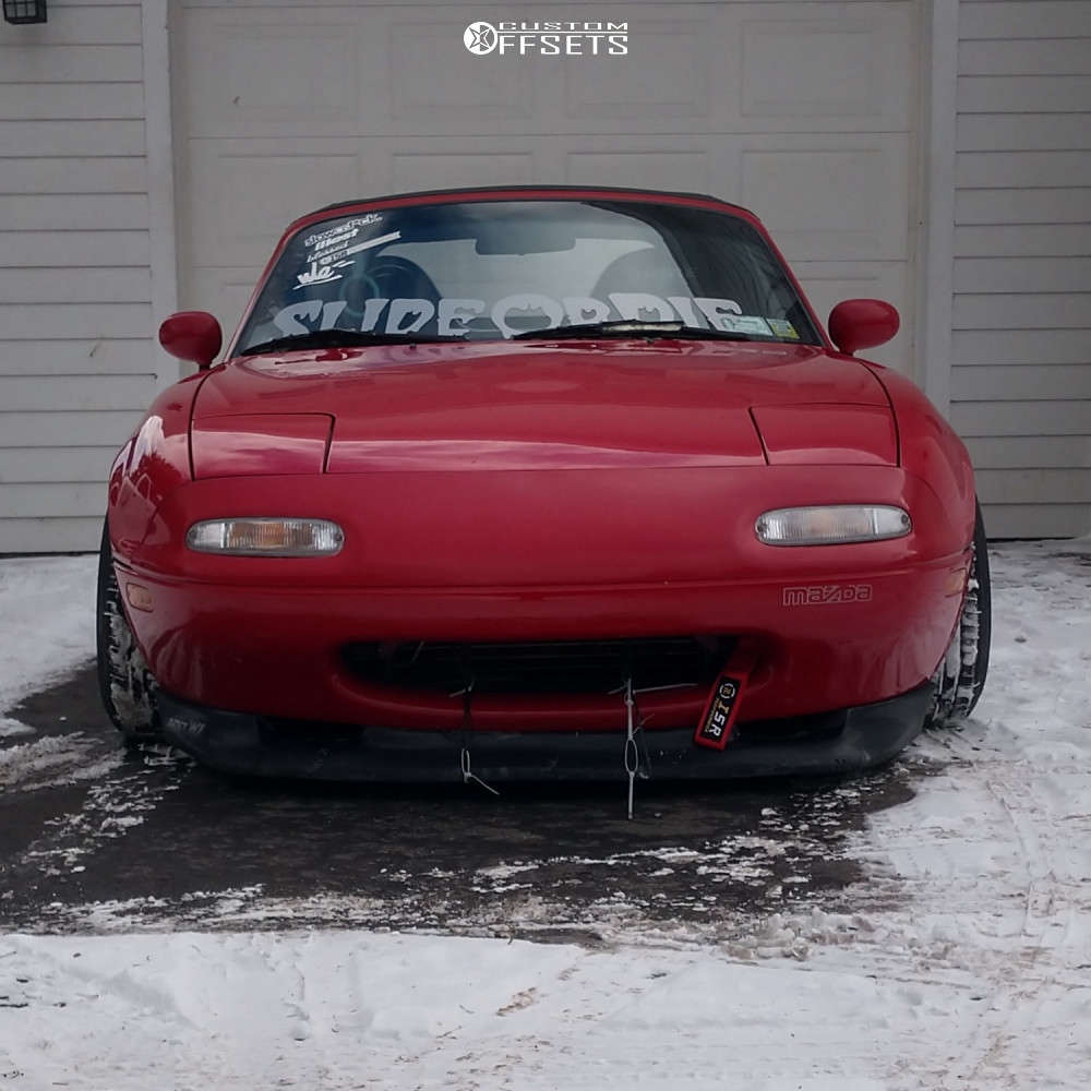 1992 Mazda MX-5 Miata with 15x6.5 15 Work Ls105 and 165/50R15 Federal ...